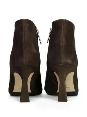 JULIE DEE Pointed-toe Leather Boots