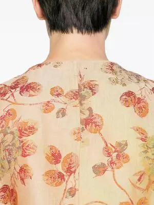 COMMUNS Floral-embroidered Gilet