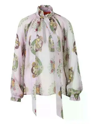 La DoubleJ Floral-print Blouse