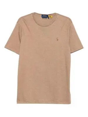 Ralph Lauren Polo Pony-embroidered T-shirt Neutrals