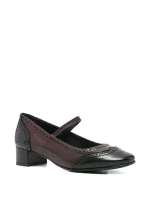 LORENA PAGGI Leather Brogue Pumps