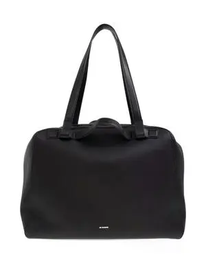 JIL SANDER Leather Top-handle Tote Bag - Black