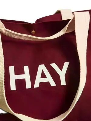 HAY Weekend Logo-print Canvas Tote Bag