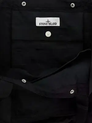 Stone Island Logo-patch Tote Bag - Black