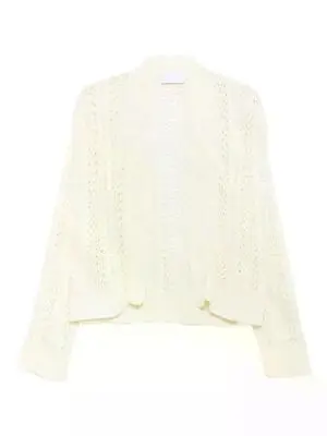 DANIELE FIESOLI Open-front Lace-knit Cardigan