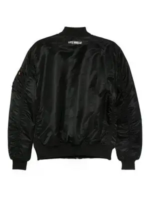 LUTZ HUELLE Ribbed Zip-fastening Bomber Jacket
