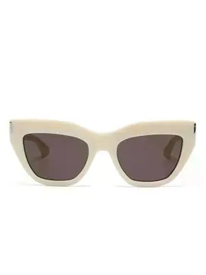 Saint Laurent Cat-eye Frame Sunglasses - Neutrals