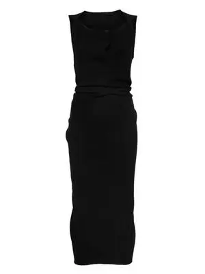 STEPHAN JANSON Draped Midi Dress