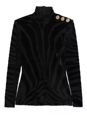 Balmain Printed Button Top