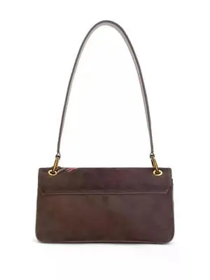 Roberto Cavalli Embroidered Suede Shoulder Bag