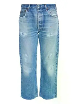 Re/done Knee Length Jeans For Women