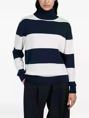 Paul & Shark Striped Turtleneck Sweater - Blue