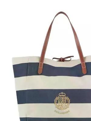 Paul & Shark Striped Tote Bag With Embroidered Logo