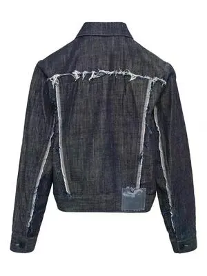 Y’s Frayed-detail Denim Jacket