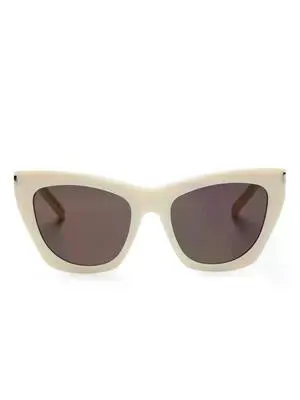 Saint Laurent Kate Sunglasses - White
