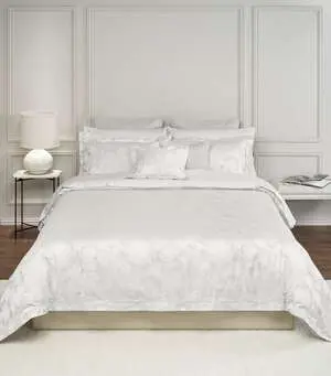 AMALIA Cotton-silk Copacabana King Duvet Cover Set - Ivory