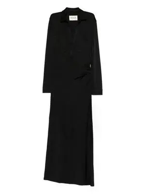 Tove Iana Draped Dress - Black