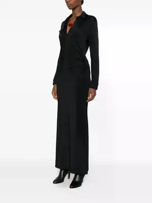 Tove Iana Draped Dress - Black
