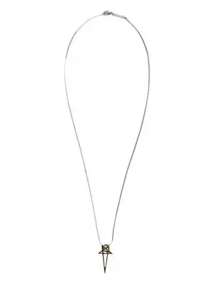 Rick Owens Pentagram-charm Necklace - Silver