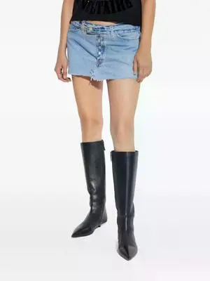 RE/DONE Denim A-line Skirt