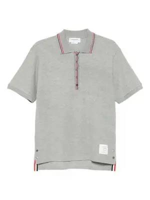 Thom Browne Logo-patch Polo Shirt