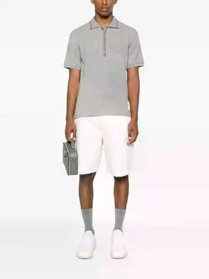 Thom Browne Logo-patch Polo Shirt