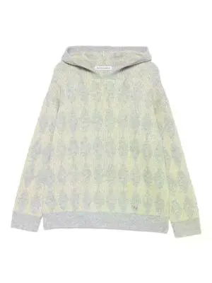 BLUEMARBLE Argyle Hooded Sweater - Grey