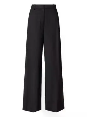 Fabiana Filippi Side-stripe Wide Leg Trousers - Black