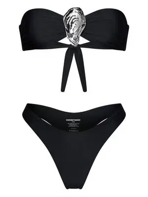 KOROBEYNIKOV Shell-embellished Bikini - Black