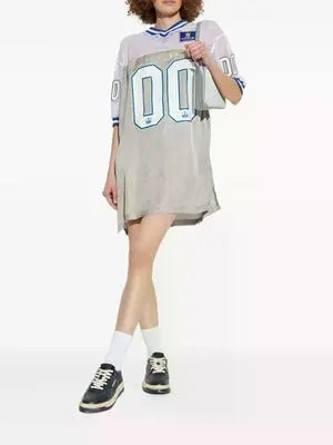 Off-White Mesh-insert Jersey Dress
