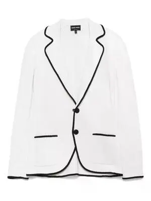Giorgio Armani Ribbed-trim Blazer