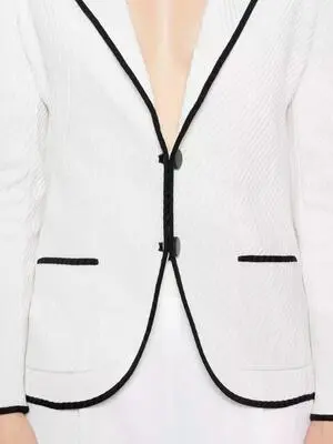 Giorgio Armani Ribbed-trim Blazer