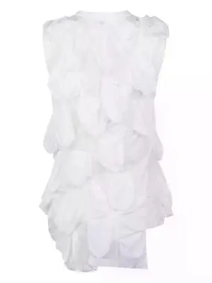 Comme Des Garçons Ruffled Sleeveless T-shirt