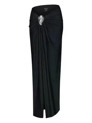 KOROBEYNIKOV Embellished Side-split Maxi Skirt