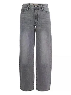 Women's Grey Baggy Jeans