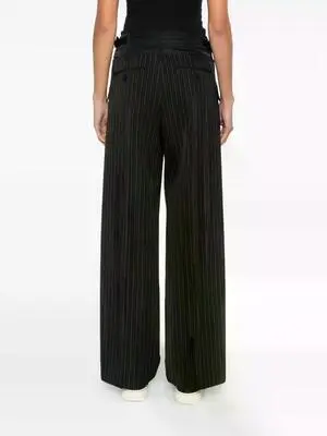 Sacai Pinstripe Pocket Trousers - Black