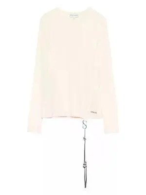 Stine Goya Chain-detail Long-sleeve Top - White