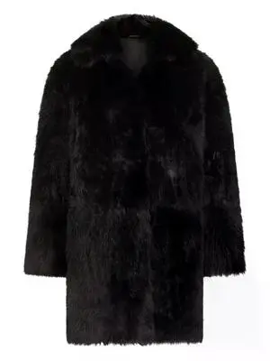 Loulou De Saison Shearling Spread-collar Coat