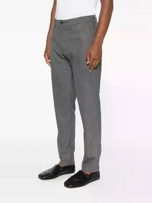 WHITE SAND Pinstripe Trousers