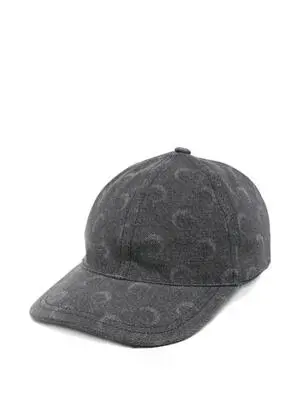 MARINE SERRE Moon Denim Baseball Cap - Grey