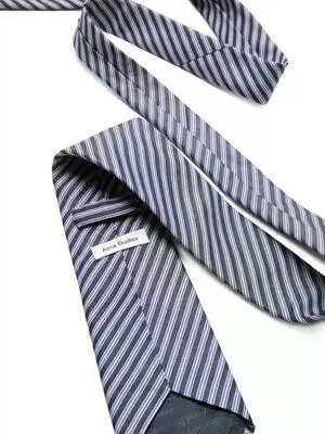 Acne Studios Striped Silk Neck Tie