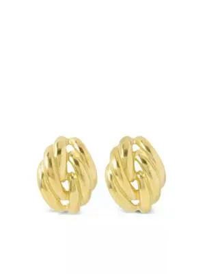 YSSO Mini Knot Stud Earrings - Gold