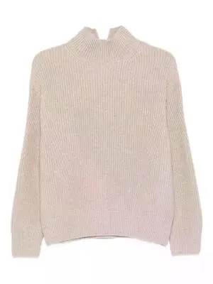 Agnona Ribbed High-neck Sweater