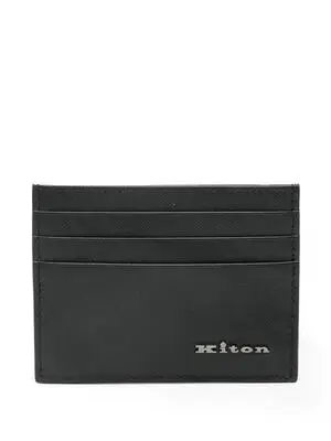 Kiton Leather Cardholder - Black
