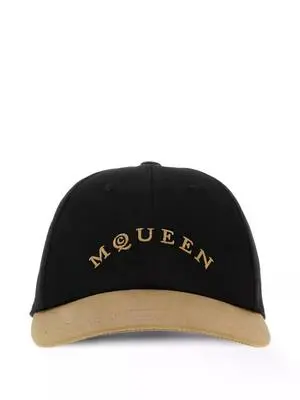 Alexander Mcqueen Curved Hats For Men