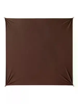 KOROBEYNIKOV Embellished Square Headscarf - Brown