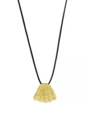 YSSO Whisper Of The Wind Shell Pendant Necklace - Black