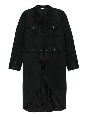 Comme Des Garçons Button-fastening Flap-pocket Tailcoat