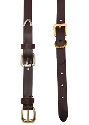 Etro Multi-buckle Leather Belt