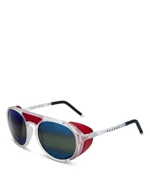 Vuarnet Round Sunglasses - Light Grey/blue